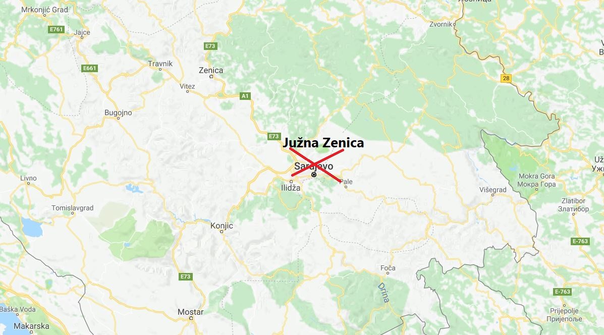 Google mape mijenjaju ime grada Sarajeva u Južna Zenica
